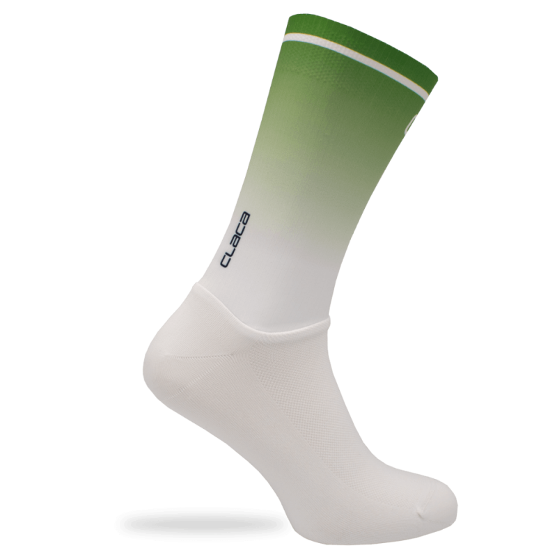 Green Aero Line Cycling Socks - Claca Sport